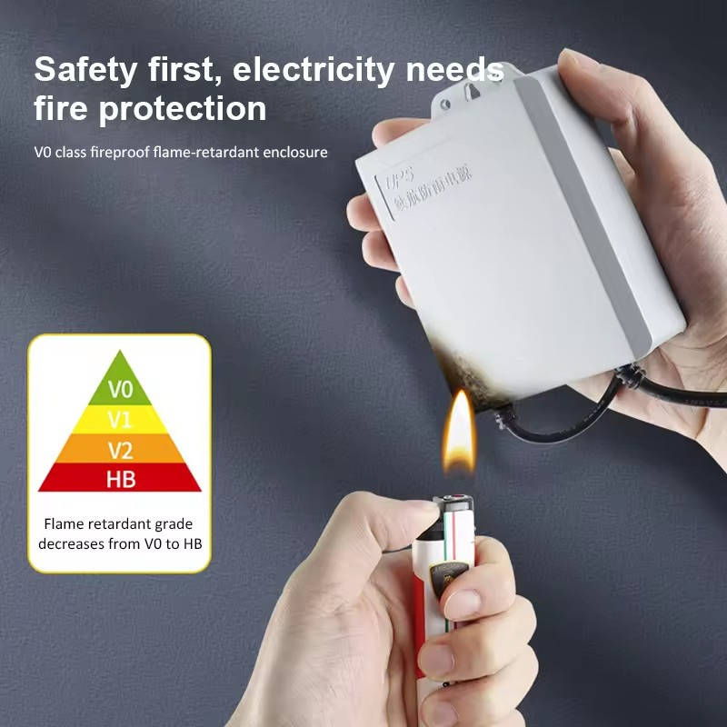 Mini Fonte de Alimentação UPS 5400mAh 12V 1.5A Backup para Câmera WiFi ...