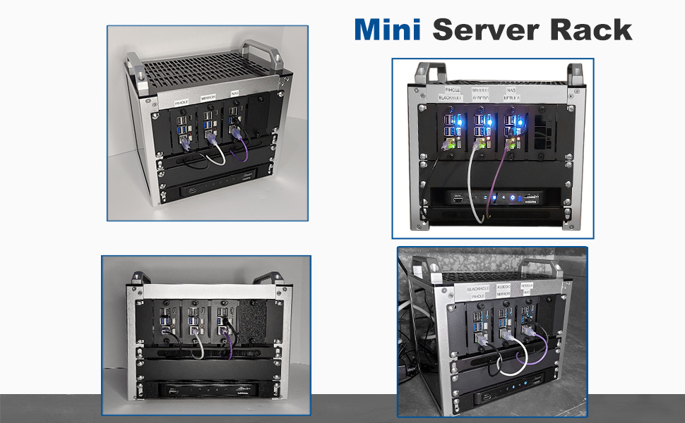 DeskPi RackMate T0 Rackmount , Gabinete De Servidor 4U De 10 Polegadas ...