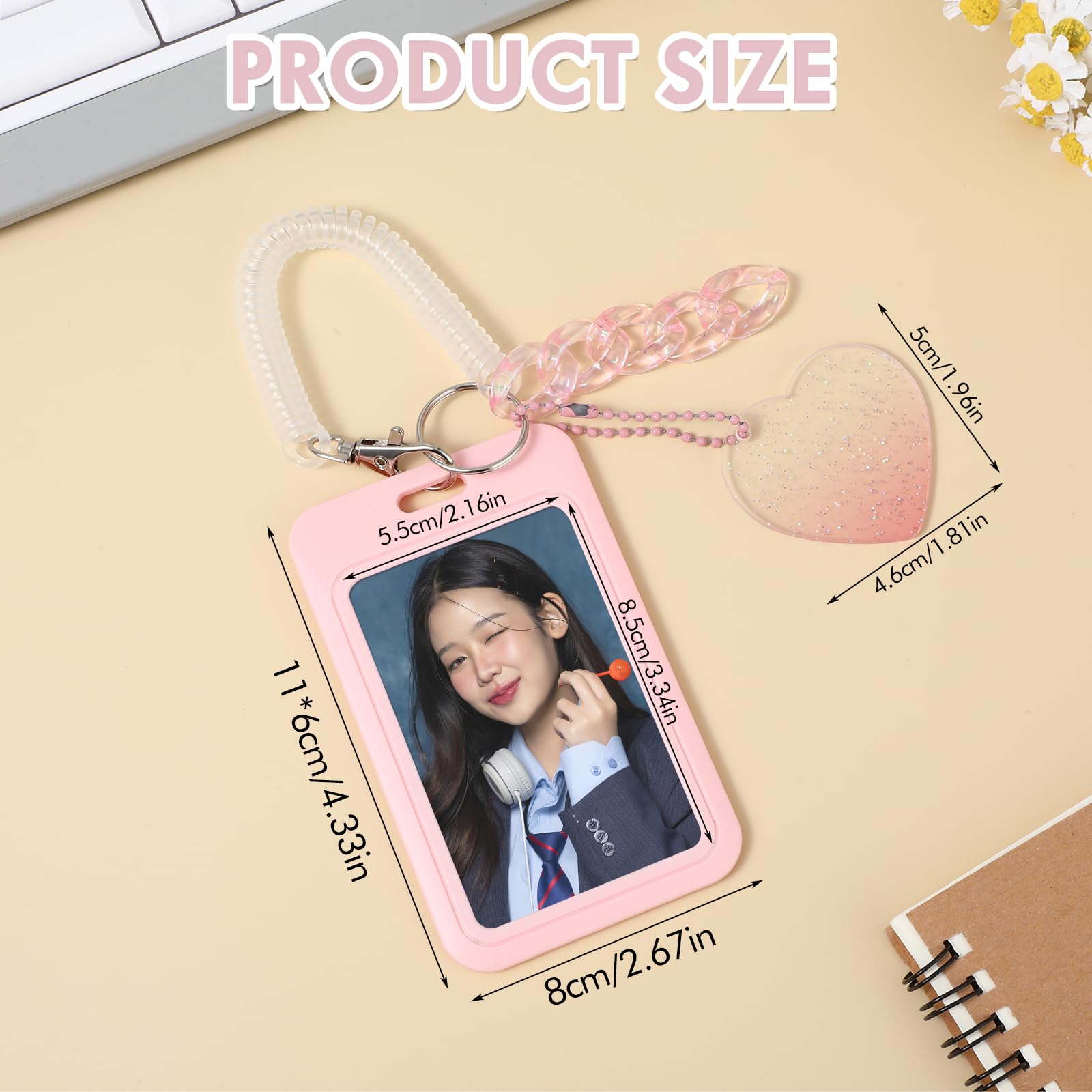 Steve Cute Pink Star Porta-Cartões Fotográficos De Estudante Cartão De ...