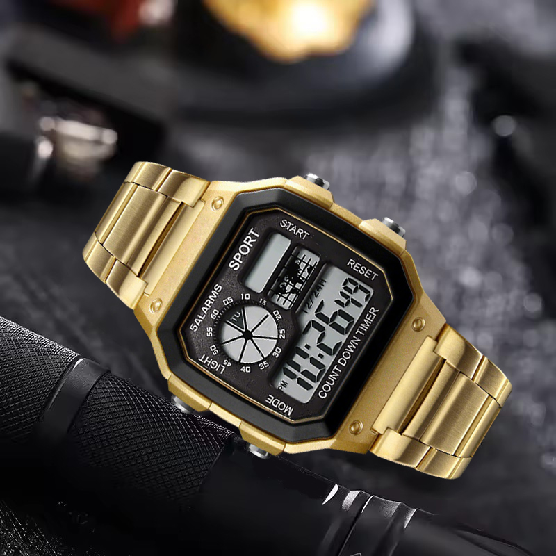 Relógio Eletrônico Masculino de LED | Pulseira de Plástico ABS Robusta ...