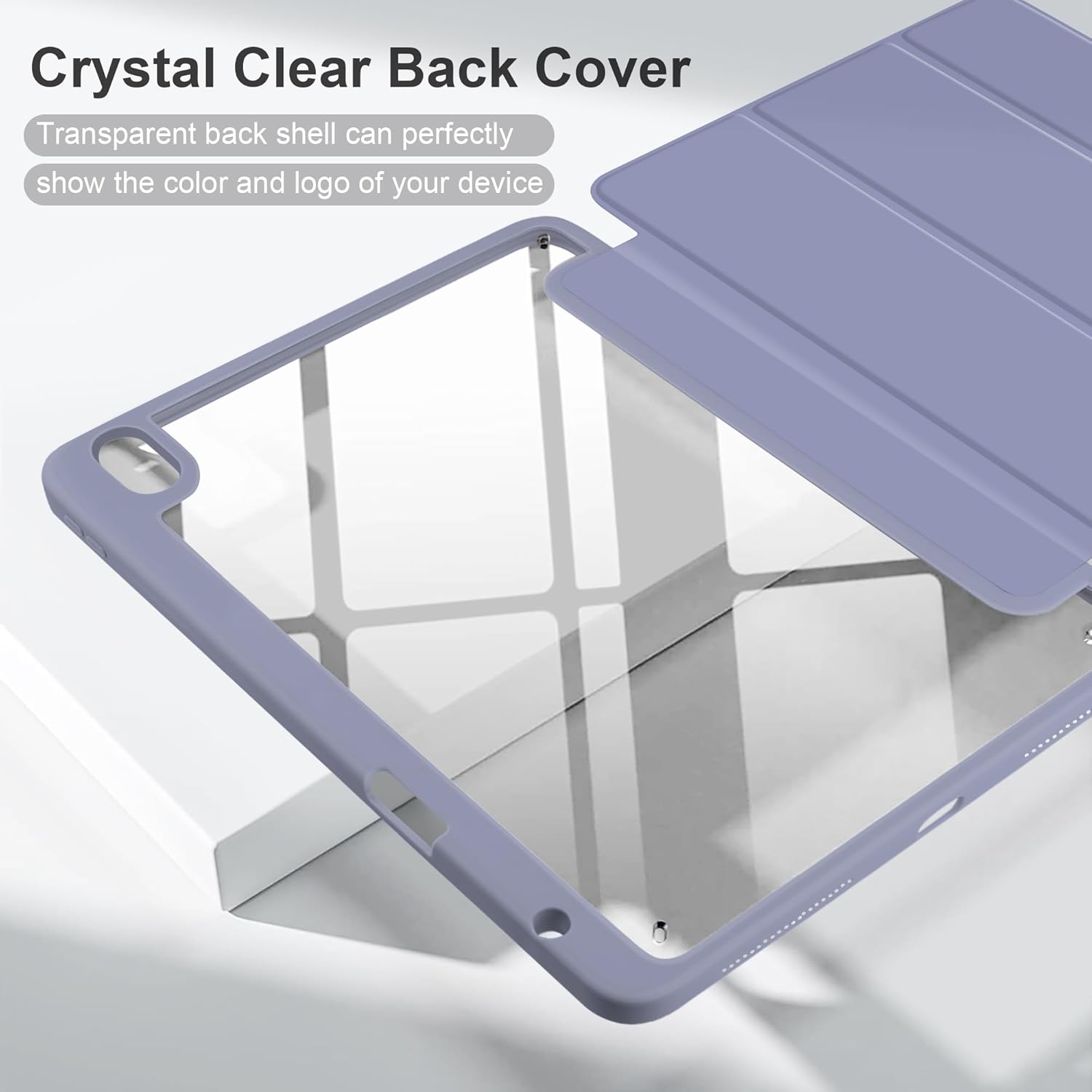Capa Protetora Transparente de Acrílico para iPad 10ª, 9ª Geração, Air ...