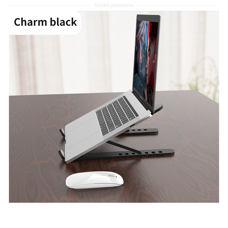 Goojodoq ABS Suporte Para Laptop Base Ajustável Portátil Notebook ...