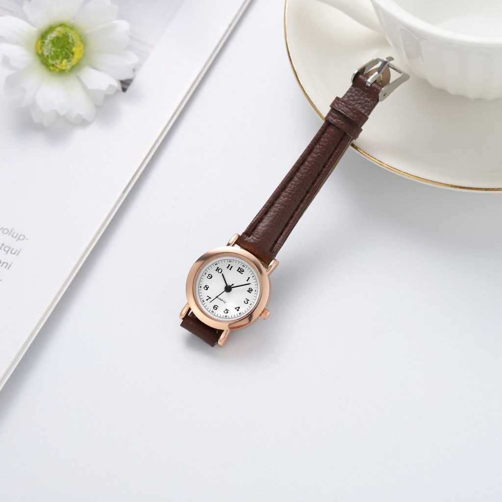 Relógio De Quartzo Feminino Elegante | Mostrador Pequeno Com Pulseira ...