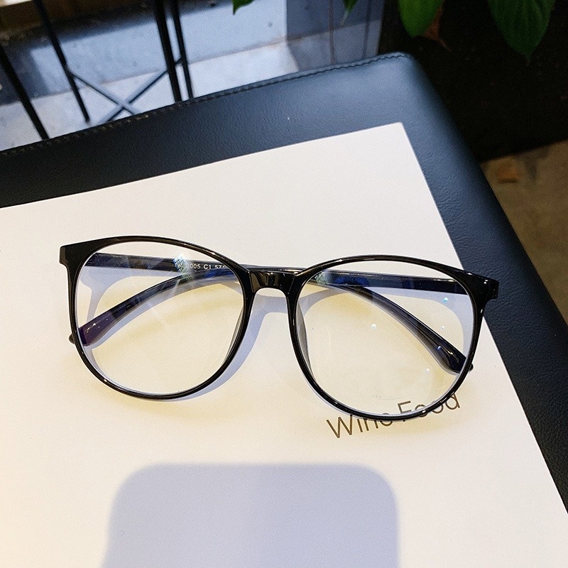 Óculos Redondos Vintage - Armação Preta Retro Coreana, Óptica Circular ...