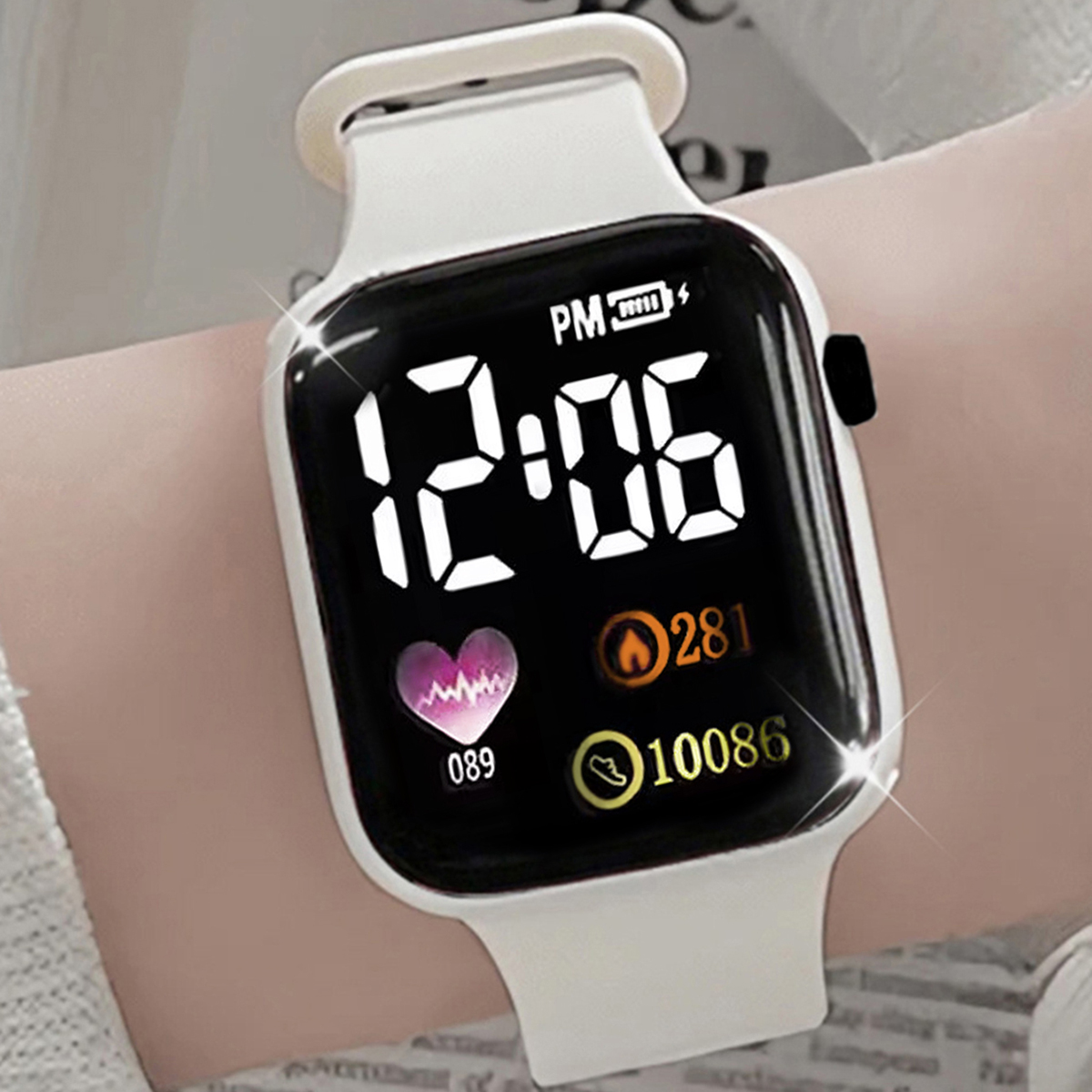 Relógios Digitais Modernos para Casais - Retroiluminação LED e Função ...