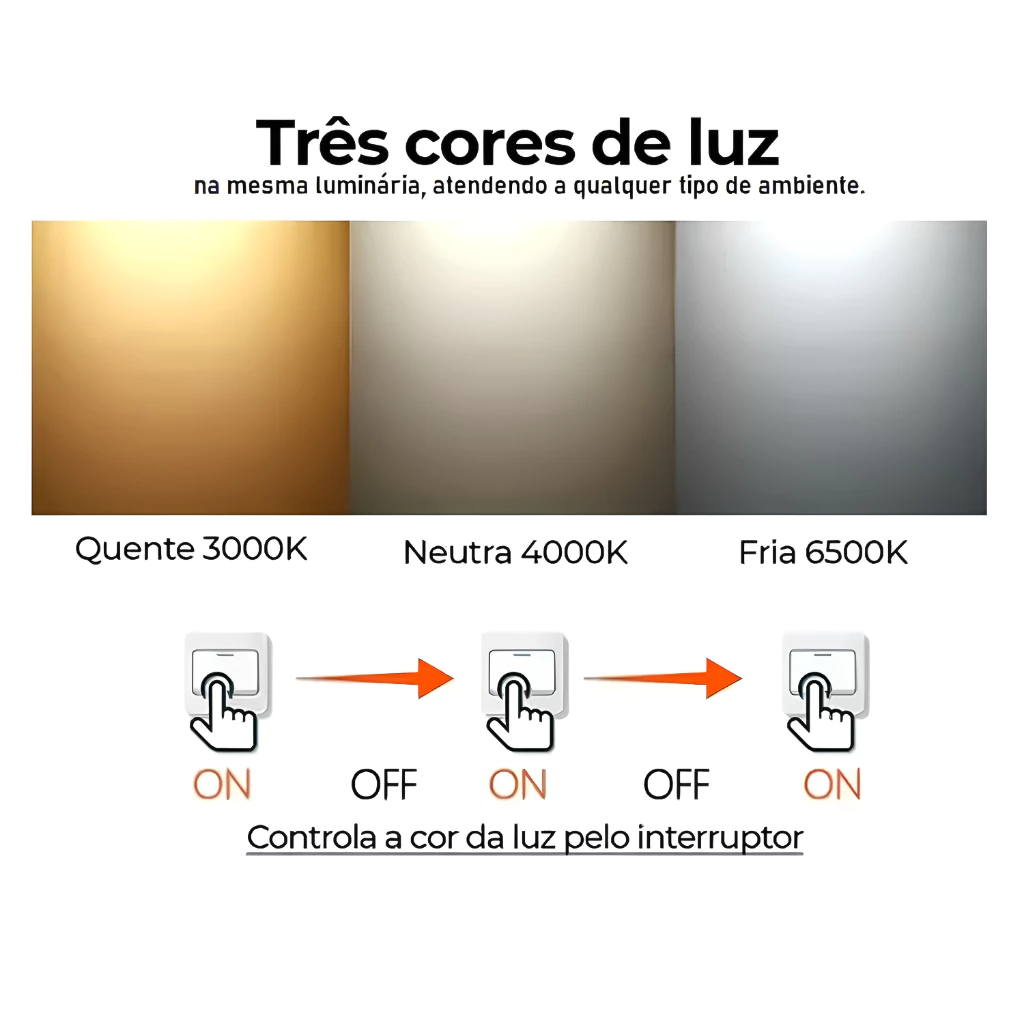 Lustre Pendente Led 3 Cores Decoração Minimalista Para Sala De Estar ...