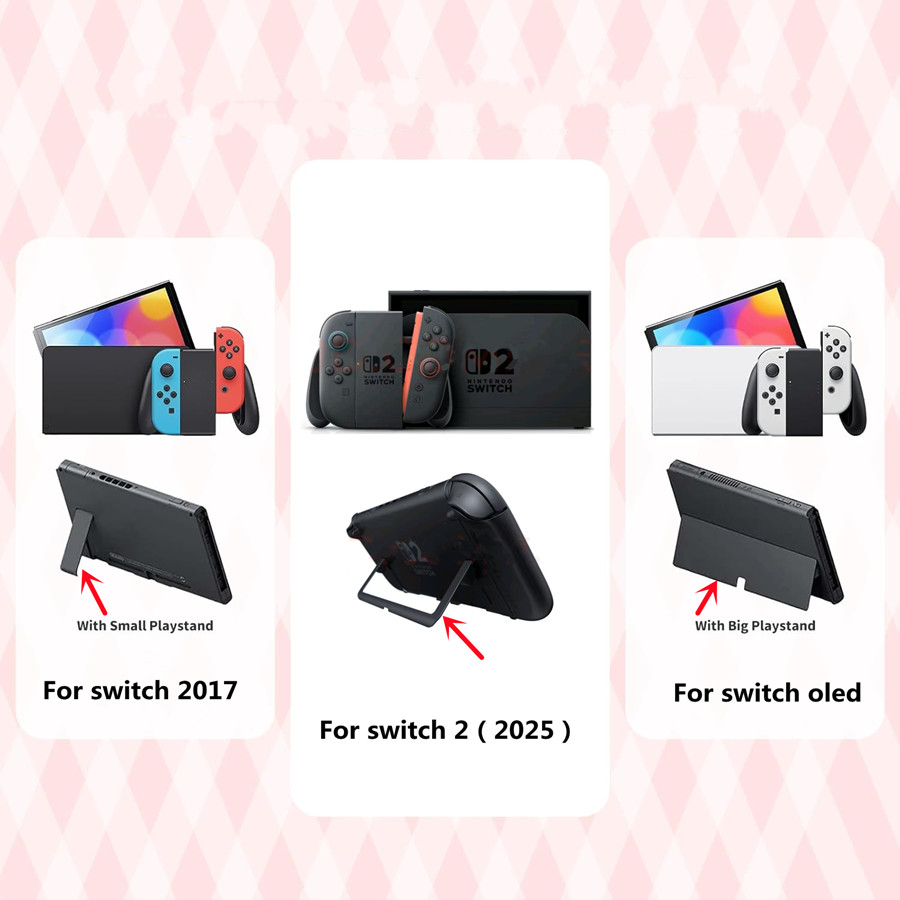 Capa Protetora Geekshare Para switch/Switch2/OLED , Fina Compatível Com Switch2 , Design ...