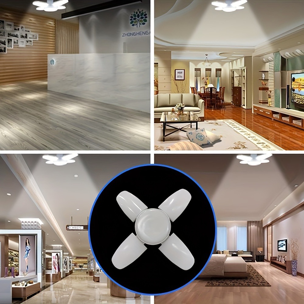 Lâmpada Led Garagem 15W Luz De Teto Deformável AC85-265V Mini ...