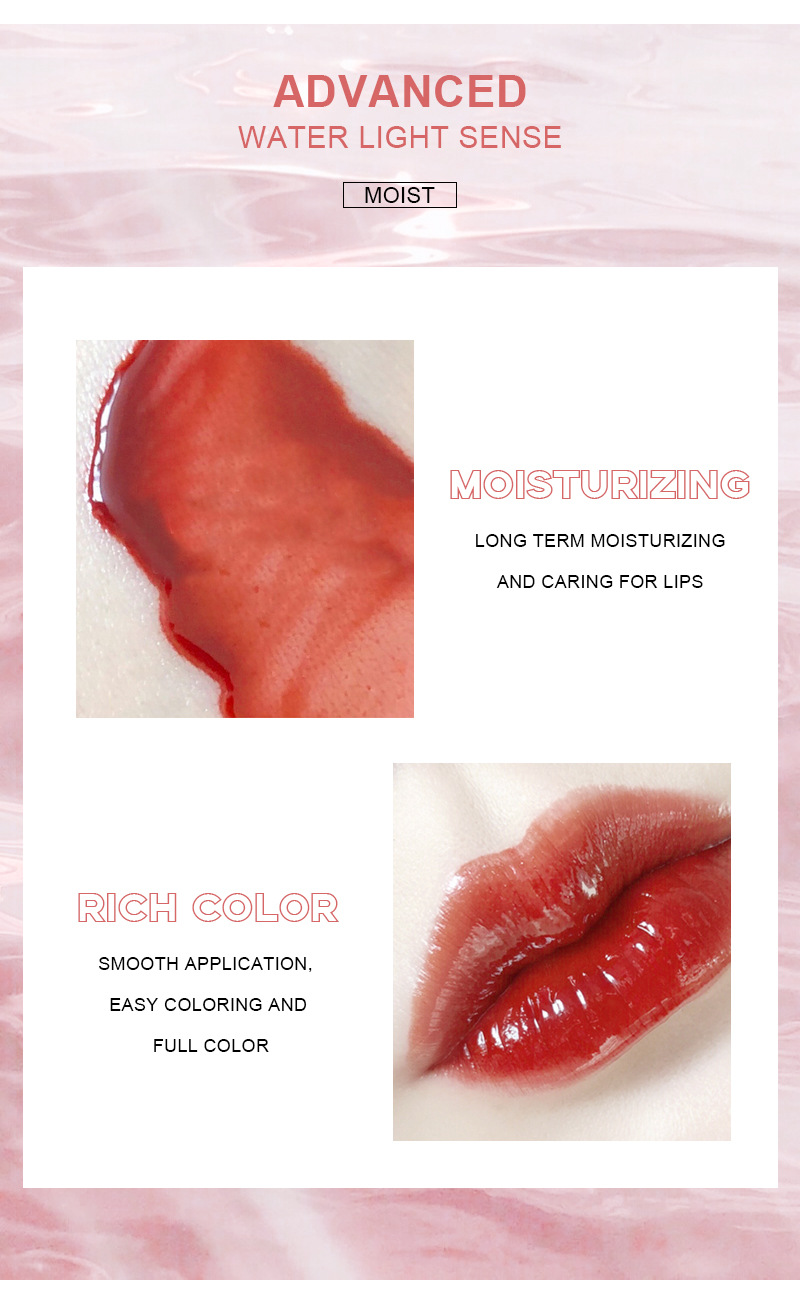 4 Batom Gloss Set Brilho Hidratante à Prova d'Água Maquiagem de Longa ...