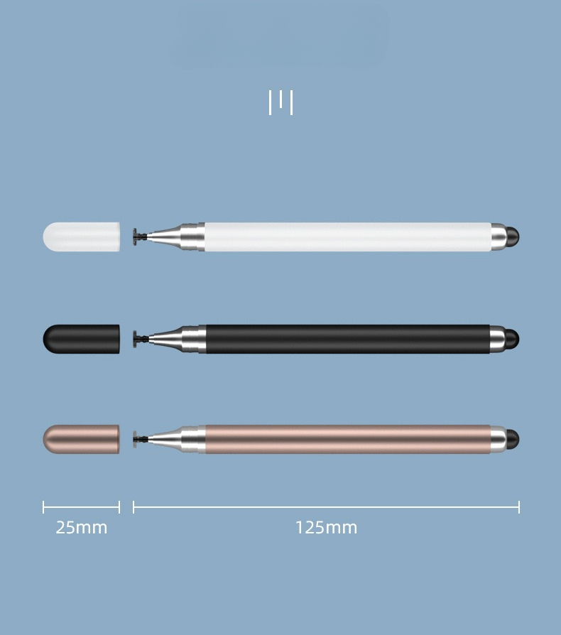 Caneta Stylus Com Ponta De Silicone De Alta Precisão-2 Em 1 Para ...