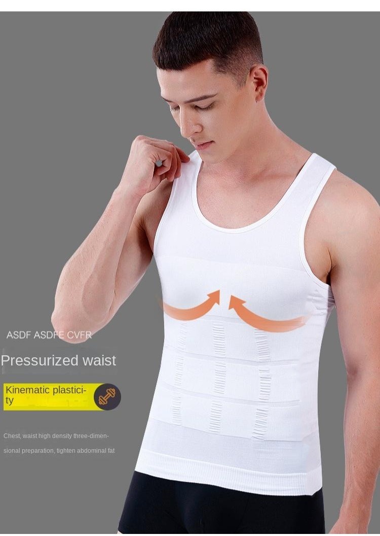 Singlet De Compressão Masculino – Colete Modelador Corporal Emagrecedor ...