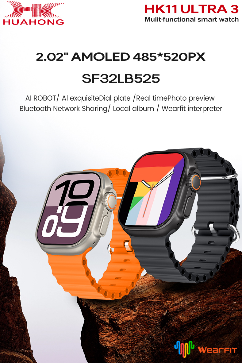 HK11 Ultra 3 Smartwatch Original 2025 49mm AMOLED 4G ROM AI Robô Bluetooth Chamada De Rede NFC ...