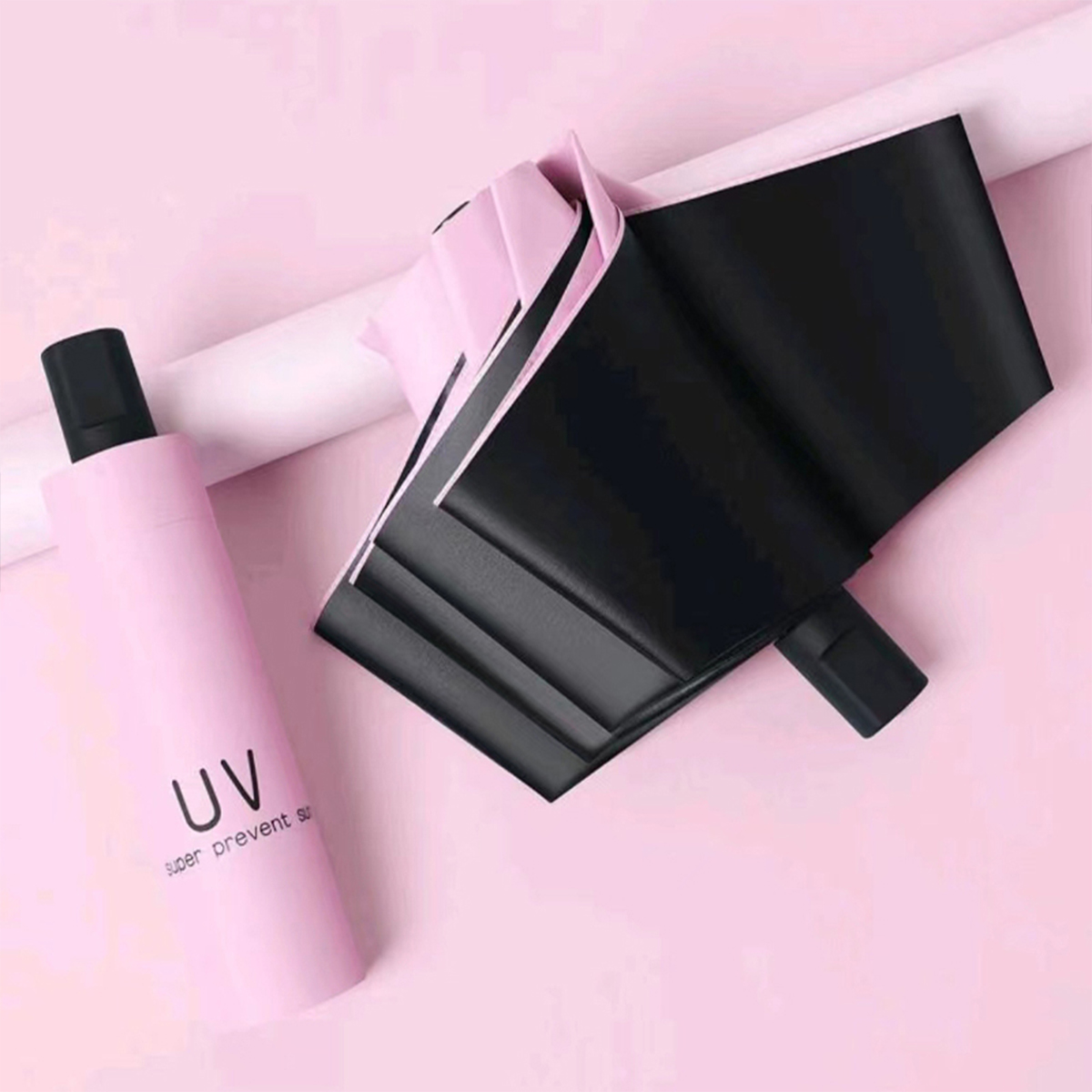 Guarda-chuva dobrável manual para sol e chuva, tamanho grande, adequado ...