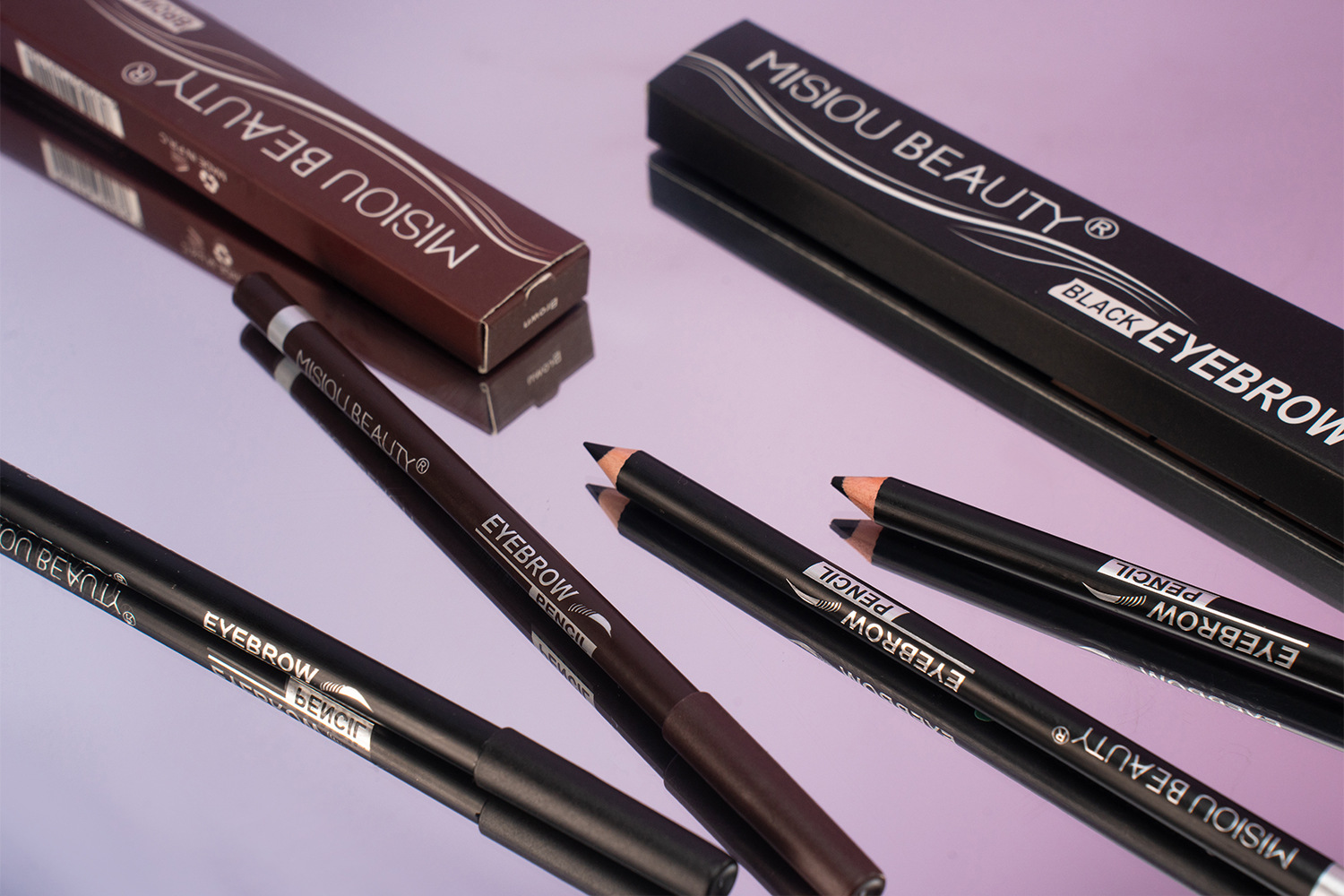 Lápis De Sobrancelha Misiou Beauty De Madeira Hard-core 1,5g - À Prova ...