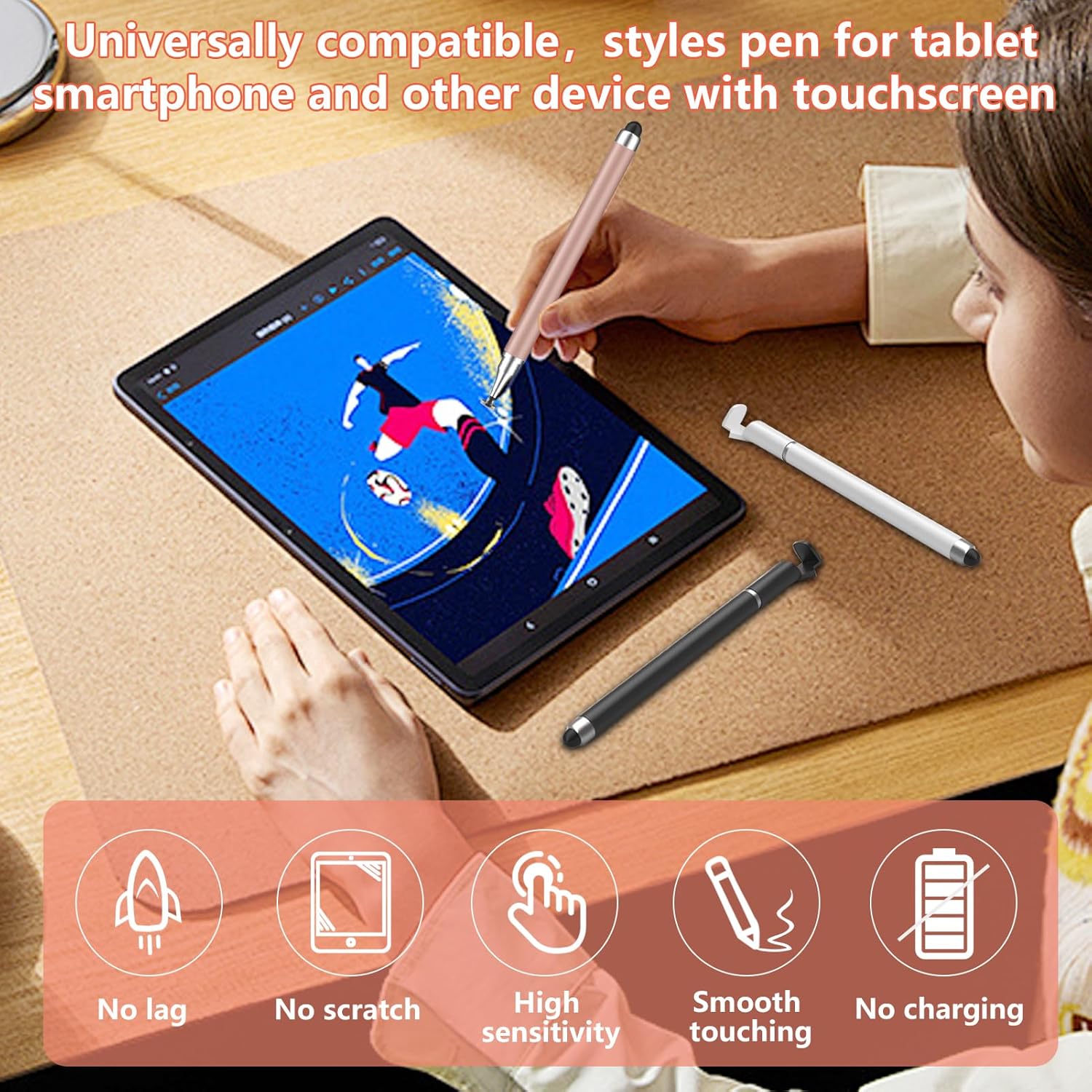 Caneta Stylus Universal 2 Em 1 Hdoolink Para Tablets E Celulares ...