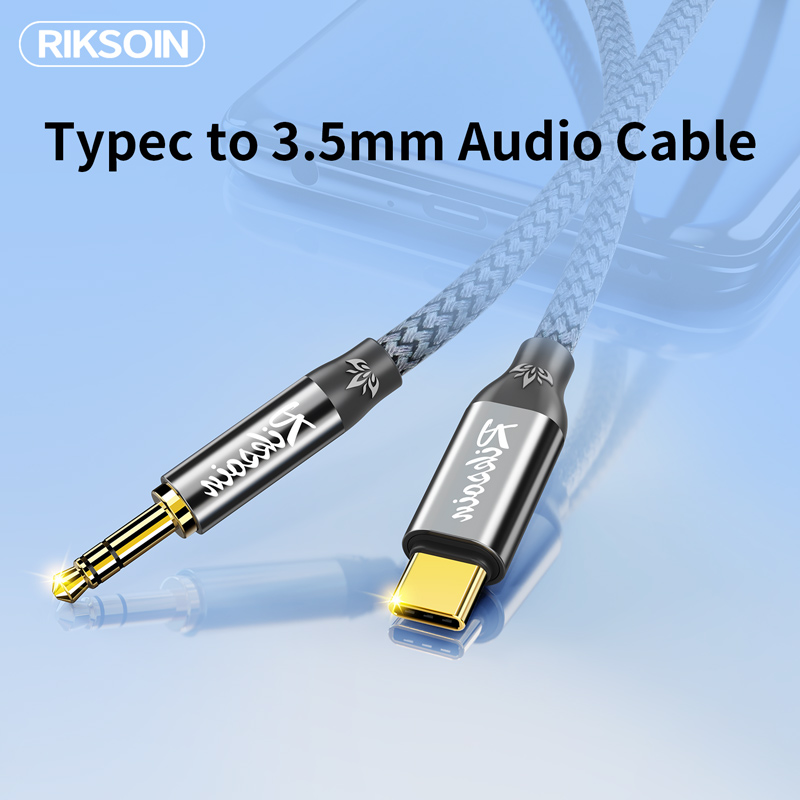 Cabo USB Type C Para 3.5 Mm De Áudio Aux Jack Estéreo De Fone De Ouvido ...