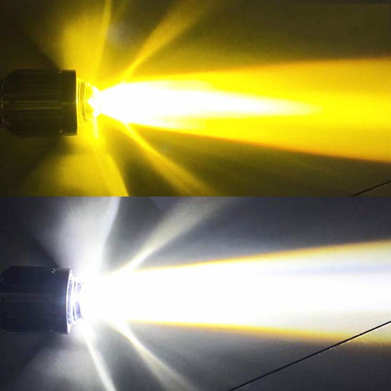 Nova lâmpada universal TCYATO 12V-80V 2000LM de dupla cor P15D H6 PX15D ...