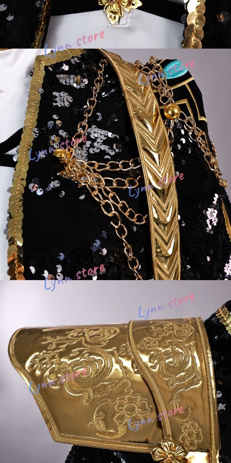 Novidades KPOP DEMON HUNTERS Cosplay Peruca RUMI ZOEY MIRA Preto Ouro ...