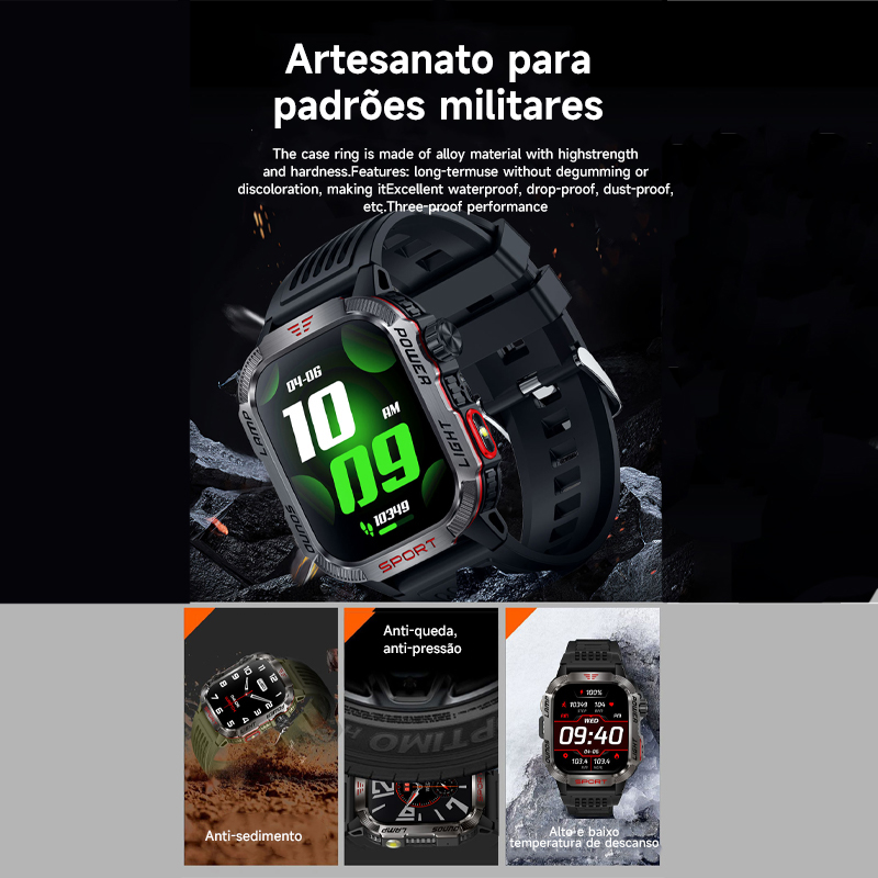 Smartwatch HT29 Pro Bluetooth 600mAh Bluetooth Saúde Atividades Físicas ...