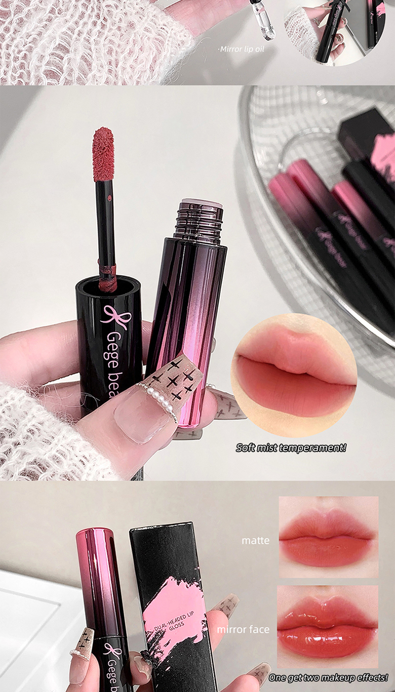 Esmalte Labial De Ponta Dupla Gege Bear-Cor Edificável E Acabamento ...