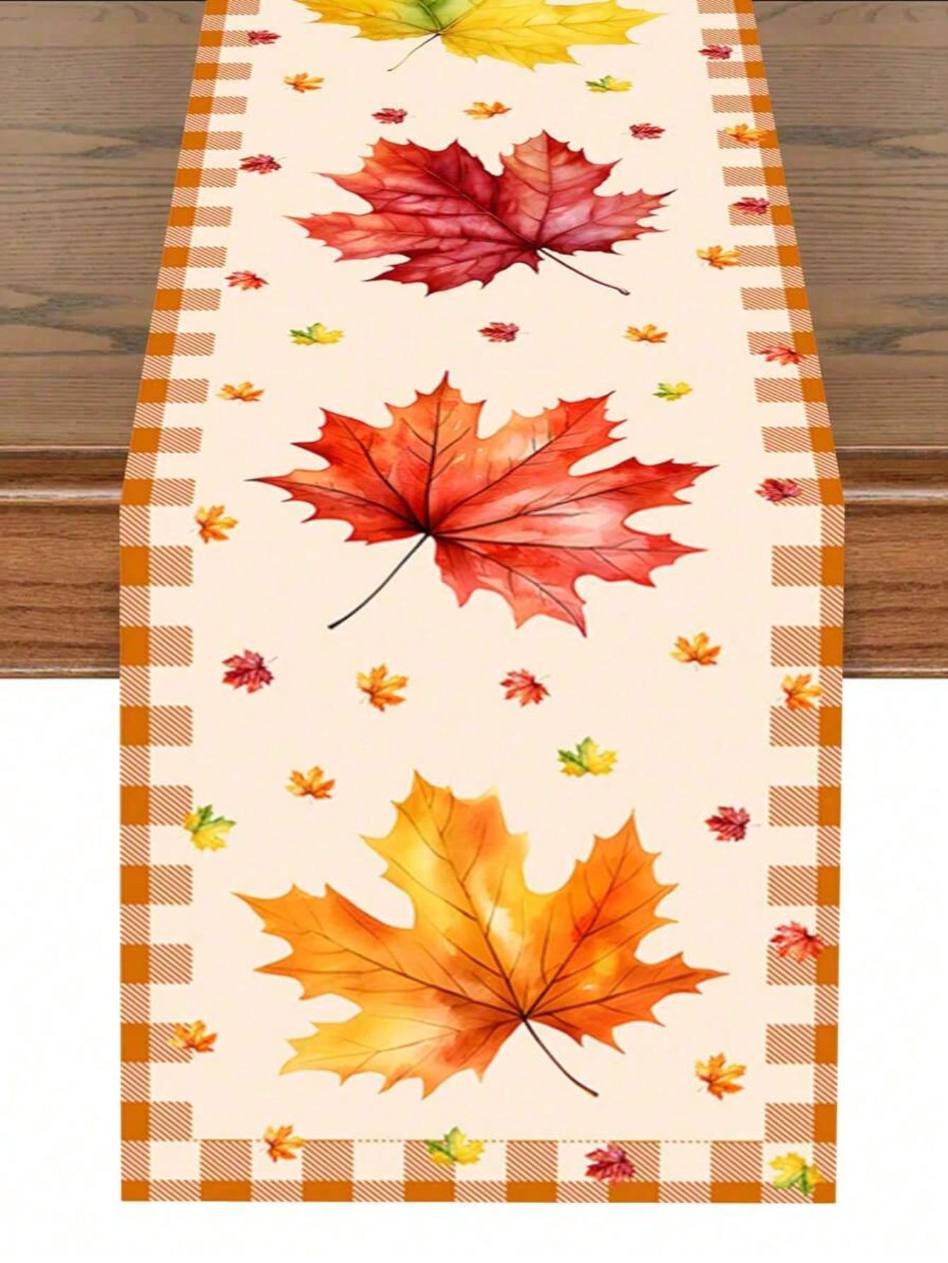 Caminho de Mesa Folha de Bordo de Outono, Decoração de Outono, 30x180cm ...