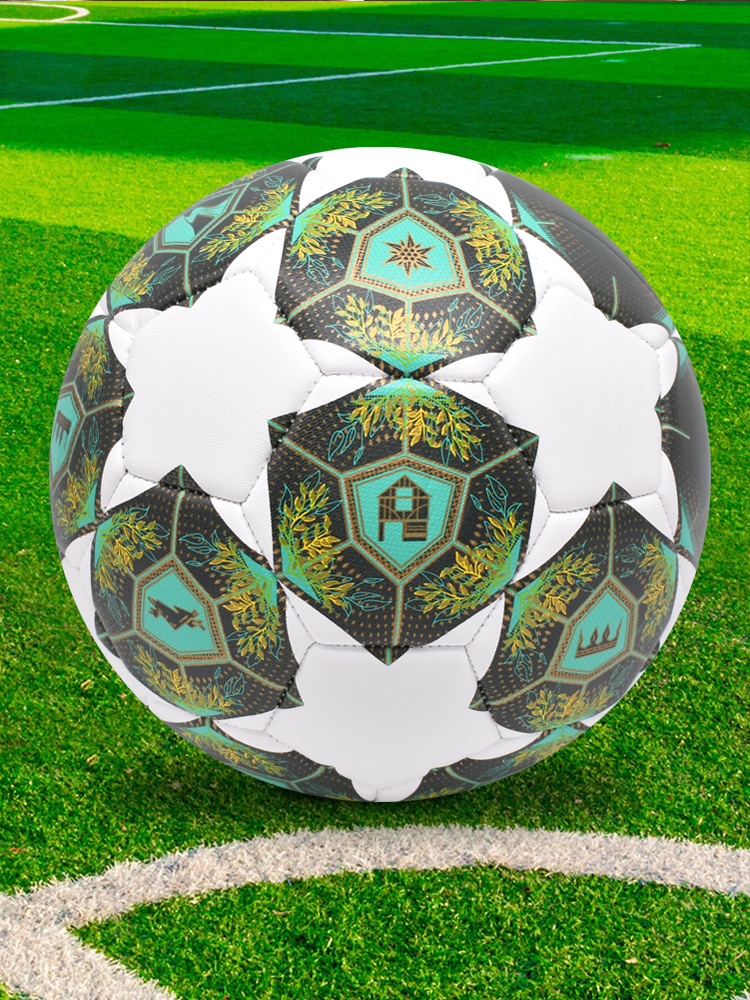 Novas Bolas De Futebol Tamanho Padrão 5 Bola Costurada À Máquina ...