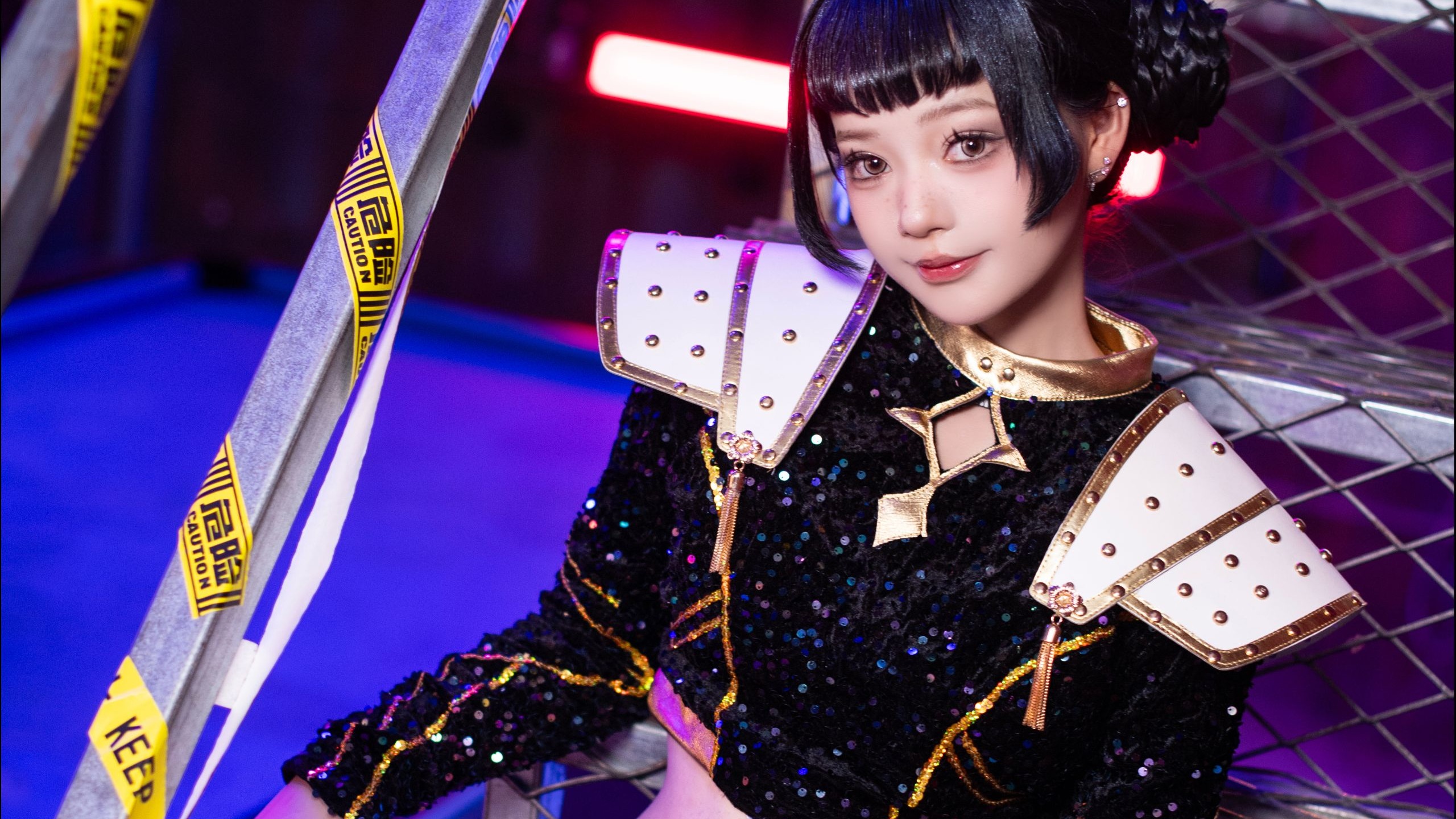 Fantasia de Cosplay KPop Demon Hunters GOLDEN Anime HUNTR/X Zoe Mira ...