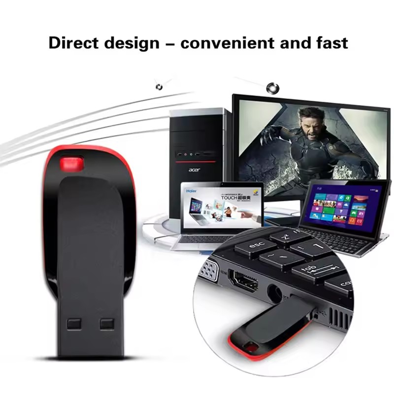 Unidade Flash USB de alta velocidade, pen drive real de alta capacidade ...