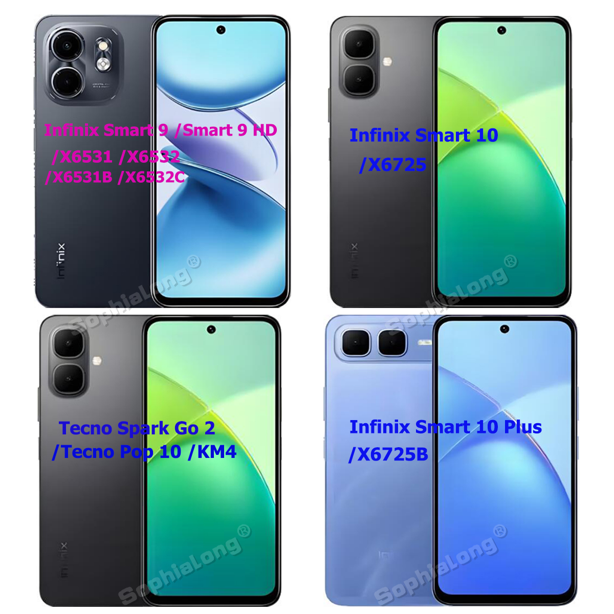 Capas Para Infinix Smart 9 10 Plus + Quente 50i X6532 X6531 X6725 Tecno ...