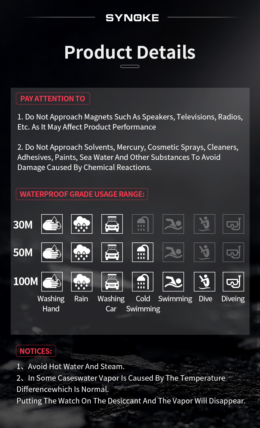 Relógio Digital Masculino SYNOKE À Prova D'água LED Esportivo Militar Para Homens | Shopee Brasil