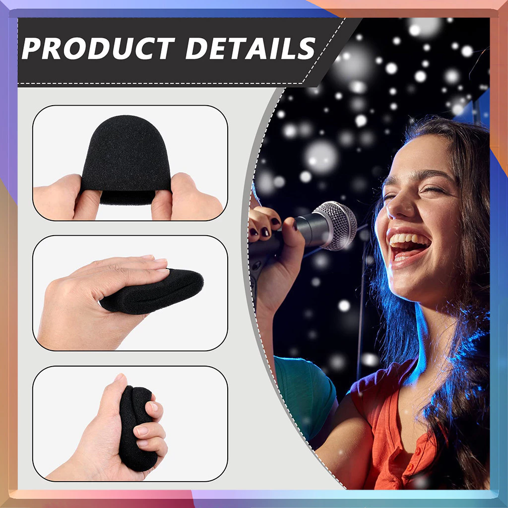 Espuma para Microfone com Proteção de Vento para Estúdio e KTV | Shopee ...