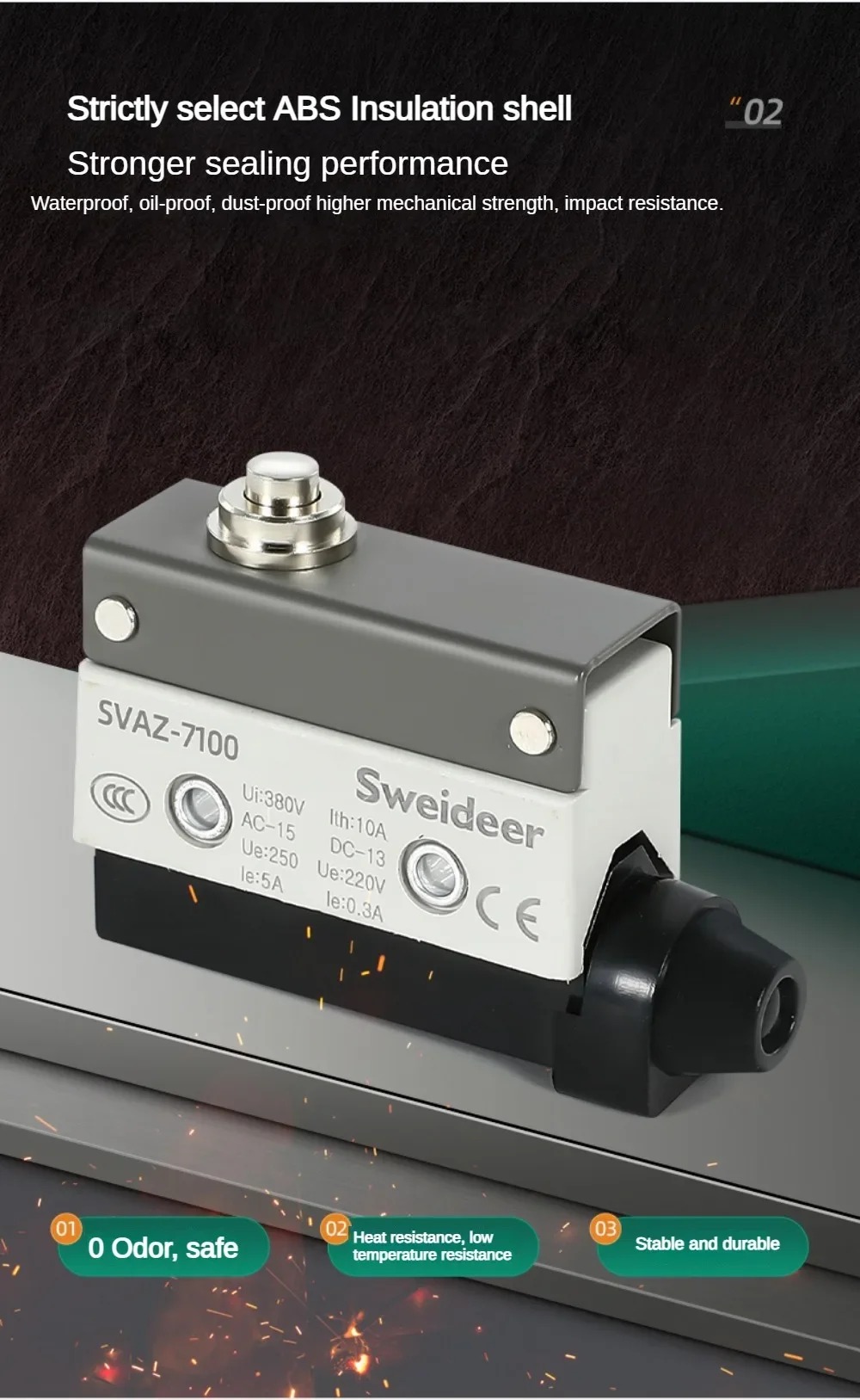 Micro Interruptor 10A 250V AZ À Prova Dwaterproof Água Viagem De Limite ...