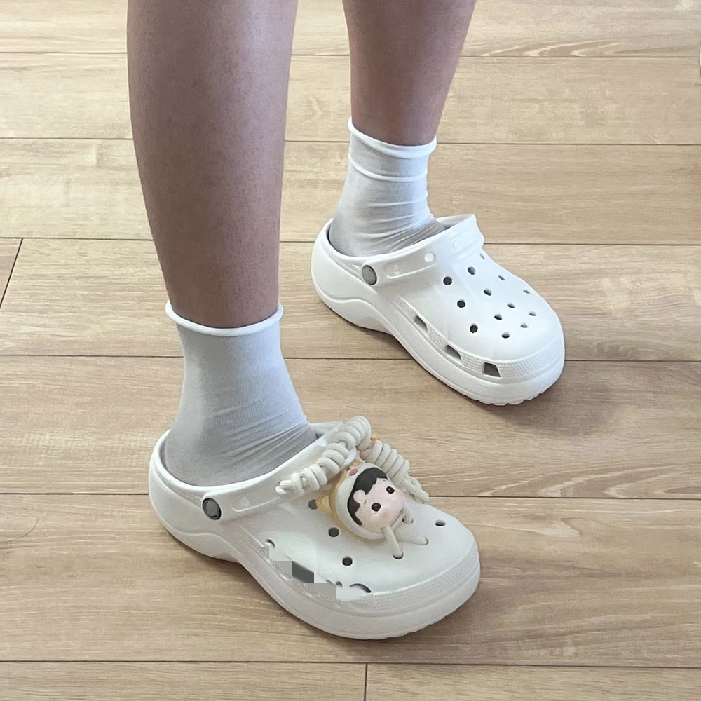 Sandálias femininas com sola EVA de cor marfim, design antiderrapante ...