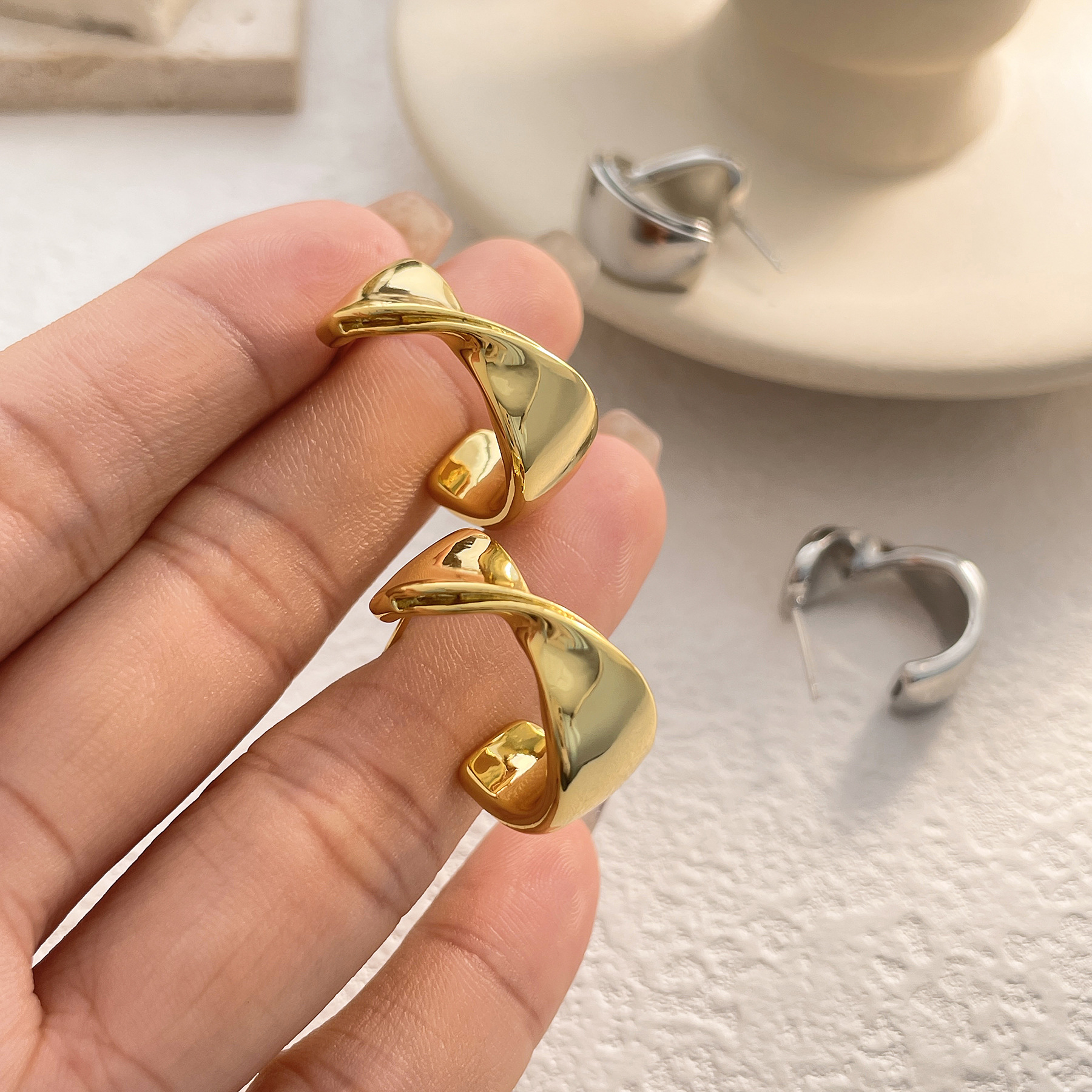 [N500] Brincos Moda Elegante Joias Requintadas | Shopee Brasil