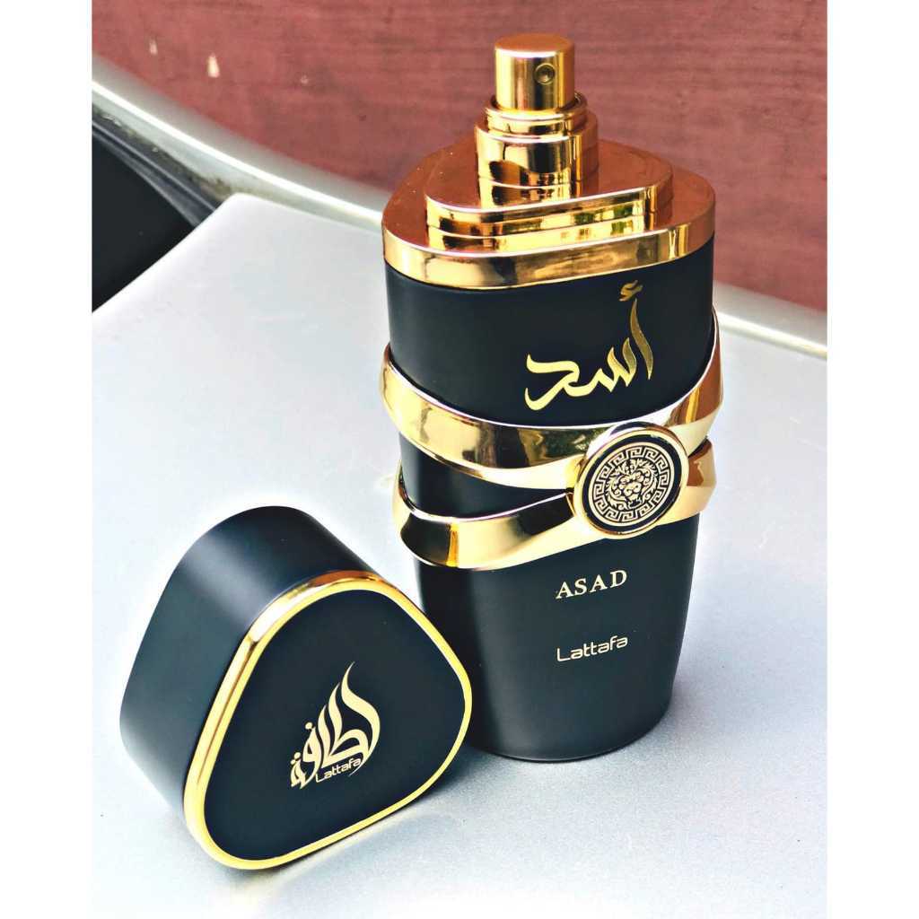 Perfume Árabe Asad Lattafa Preto Masculino Intenso e Oriental 100ml ...