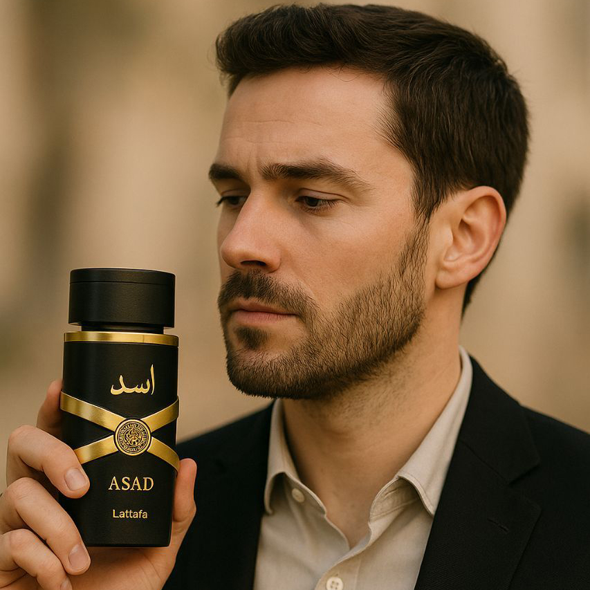 Perfume Árabe Asad Lattafa Preto Masculino Intenso e Oriental 100ml ...