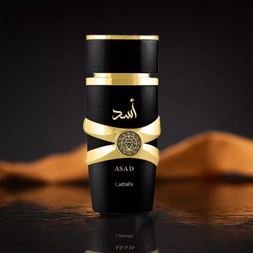 Perfume Árabe Asad Lattafa Preto Masculino Intenso e Oriental 100ml ...