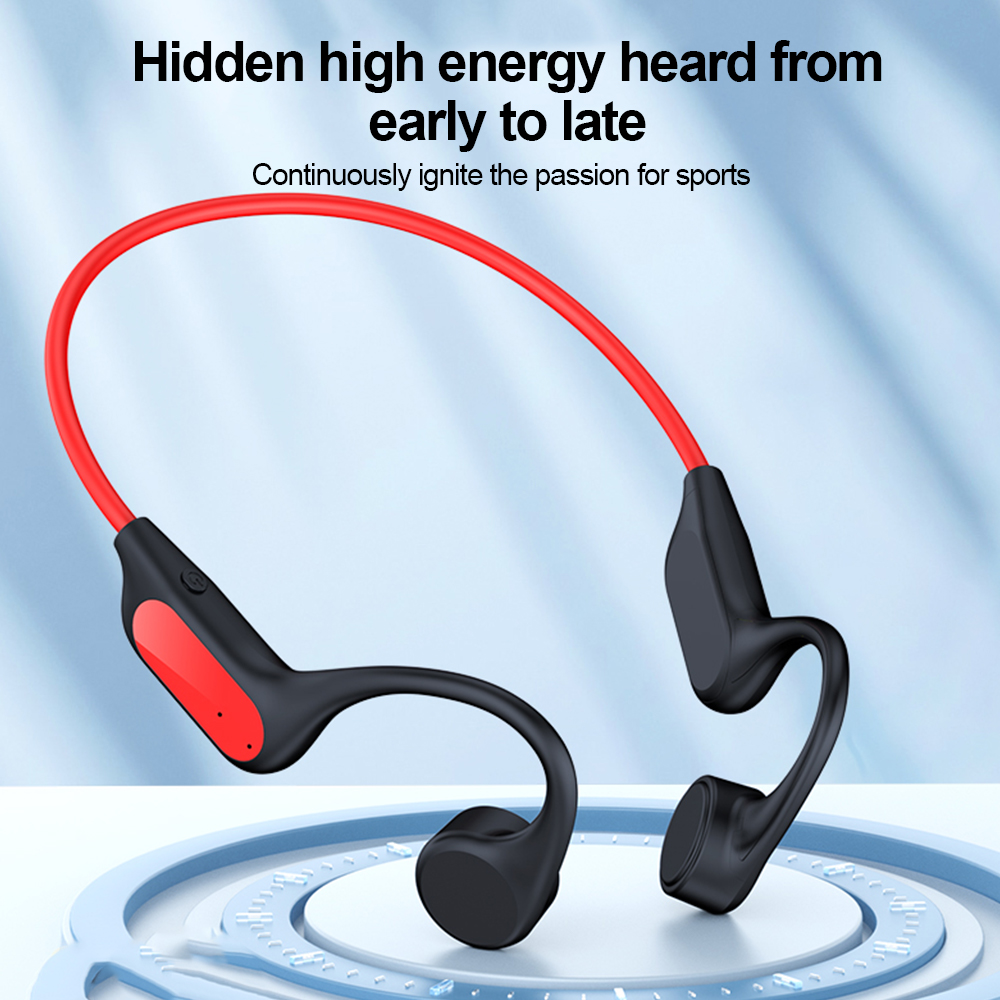B33 Fones De Ouvido Condução Óssea Bluetooth 6.0 Sem Fio HD Microfone ...