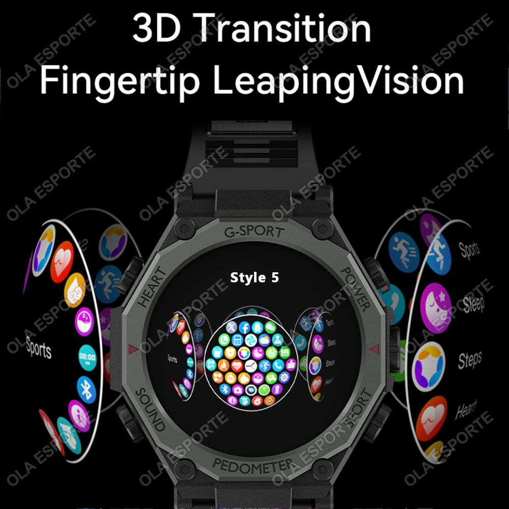 Novo Smartwatch GPS com Chamada de Voz, Tela AMOLED HD, Relógio Inteligente Masculino e Feminino ...