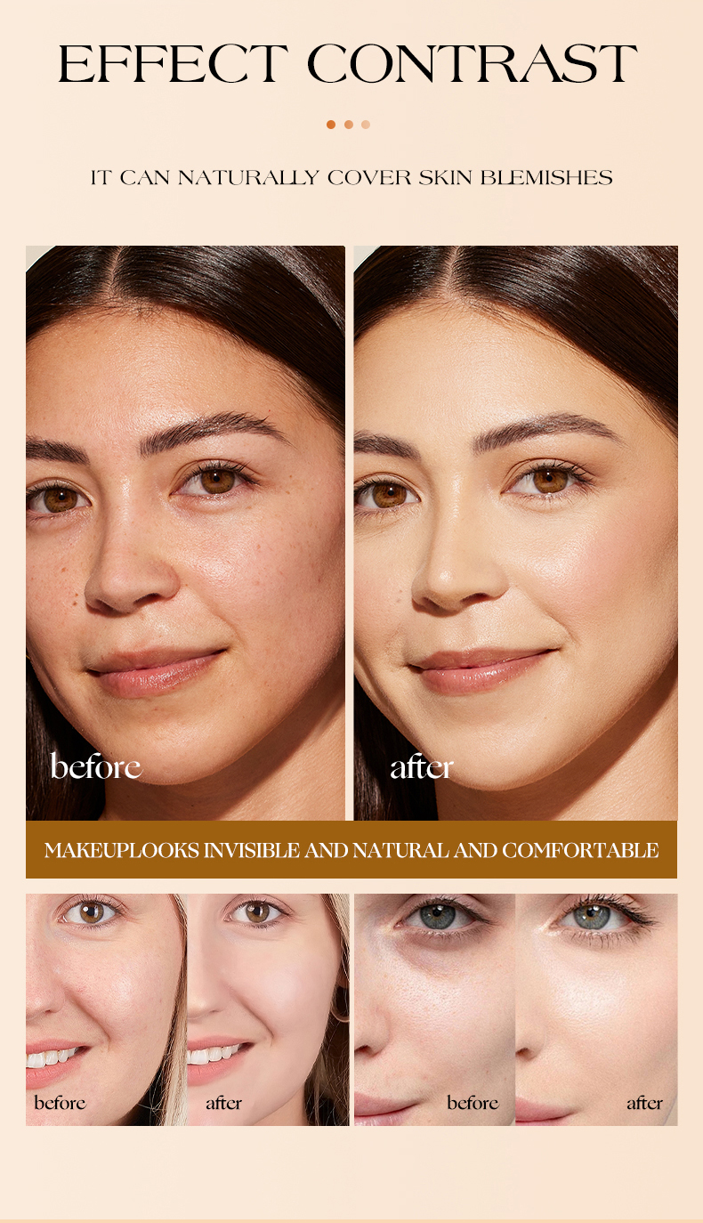 Base Líquida Matte de Cobertura Total, Base Líquida Matte Suave Sem ...