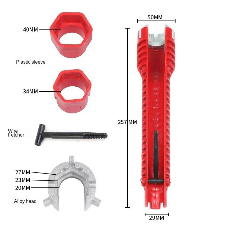 Chave de pia multifuncional, nova ferramenta de instalação de torneira ...