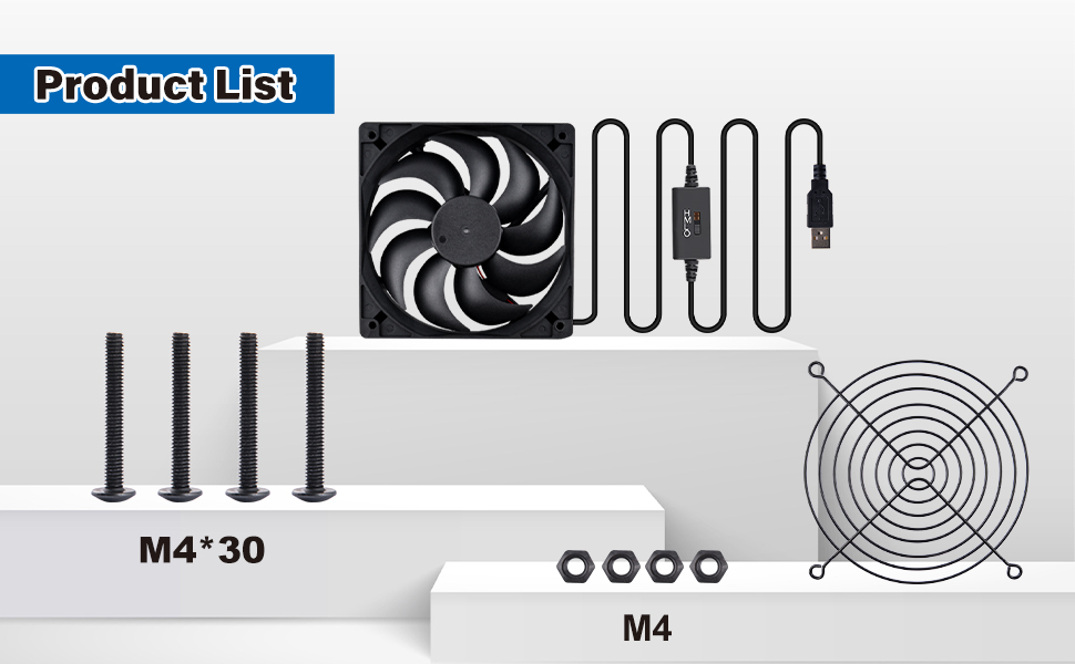 DeskPi RackMate Acessórios USB 5V Ventilador De Refrigeração Para ...