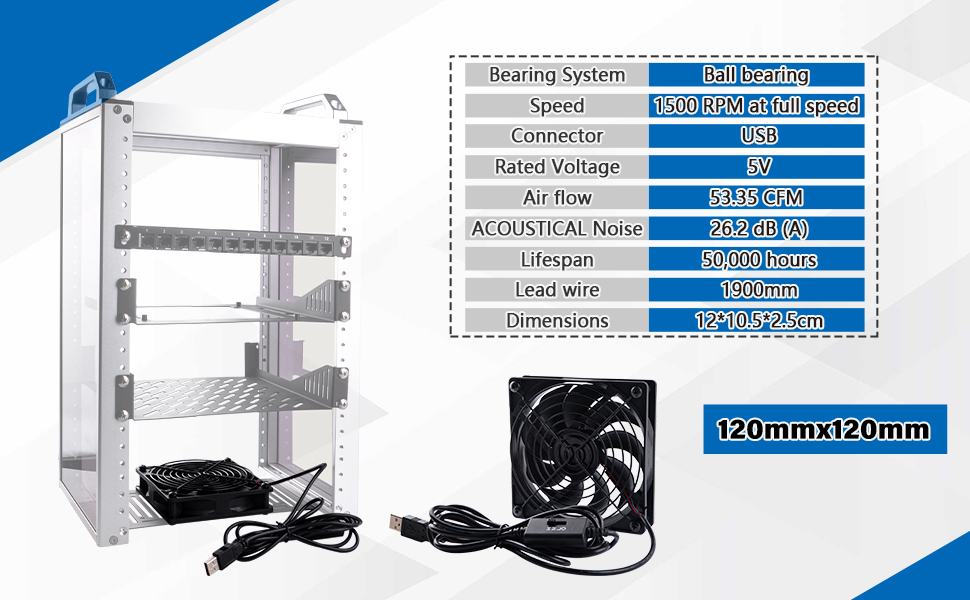 DeskPi RackMate Acessórios USB 5V Ventilador De Refrigeração Para ...