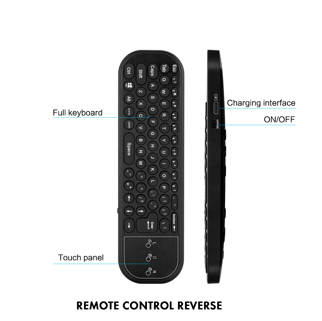 Voz Controlado G60S Pro 2.4G Bluetooth 5.0 Dual Mode IR Learning ...