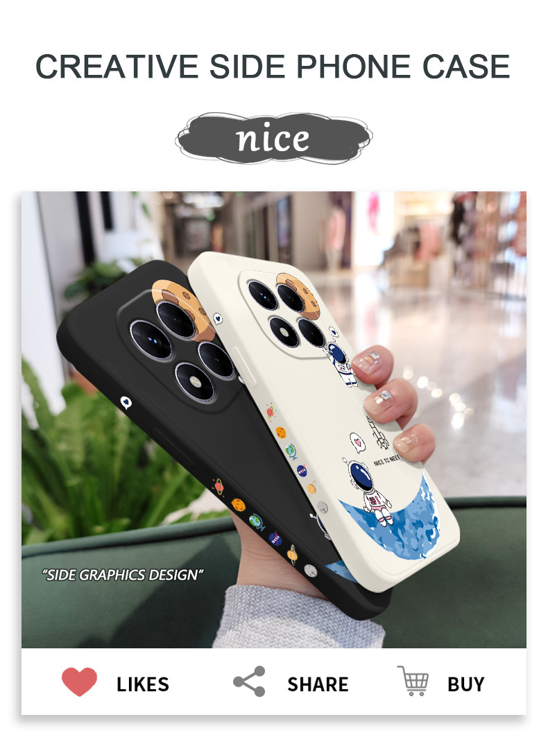 Capa De Telefone Para Xiaomi Poco X7 F7 Pro Ultra 5G Roving Astronauta ...