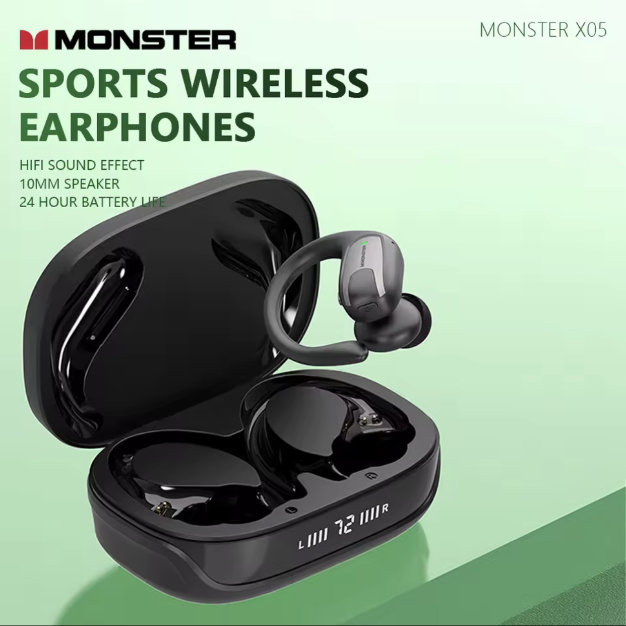 Fones de Ouvido Sem Fio Bluetooth Monster X05: Microfone, TWS ...