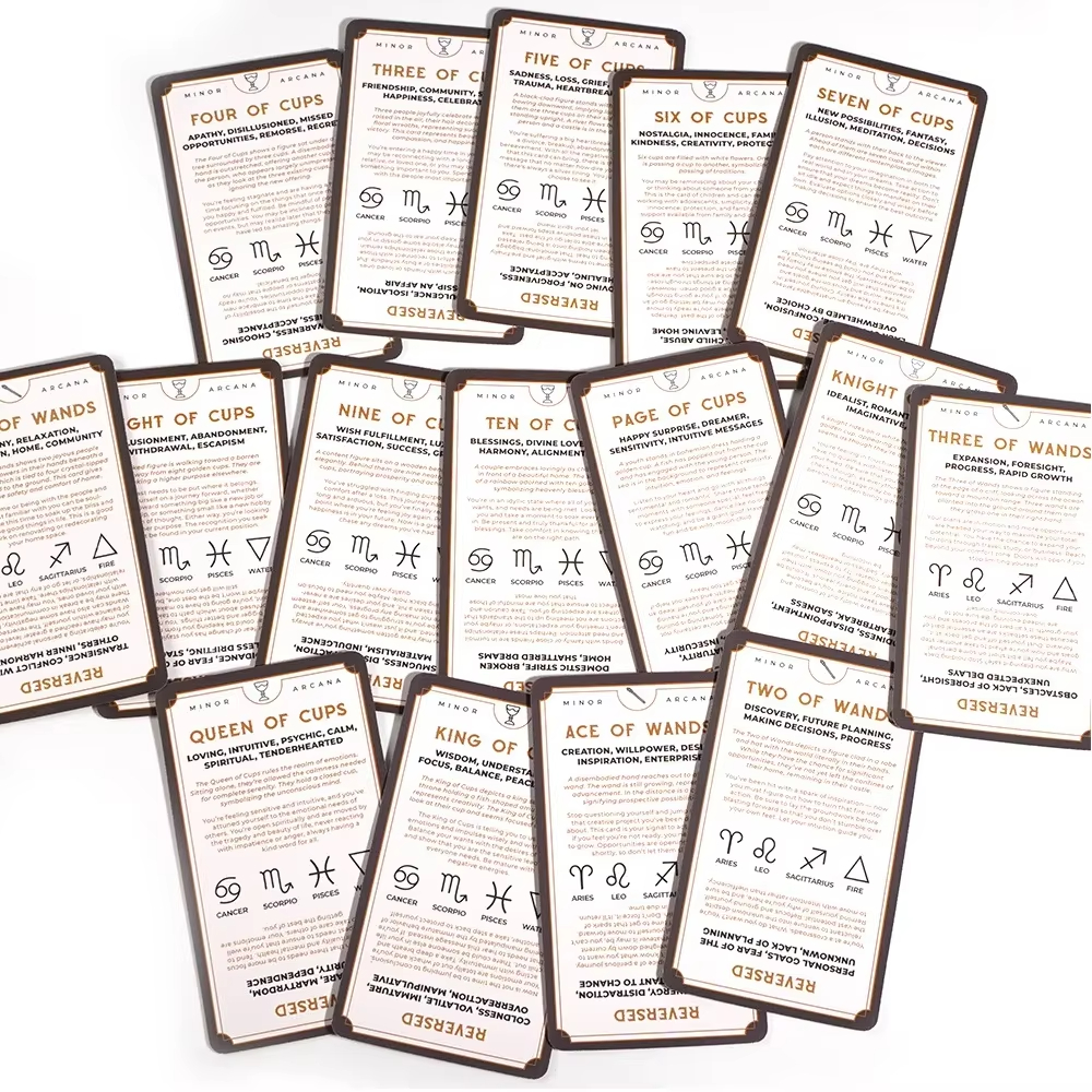 Novo 78 Pçs Cartas O Final Tarô Treinamento Baralho Oracle Destino ...