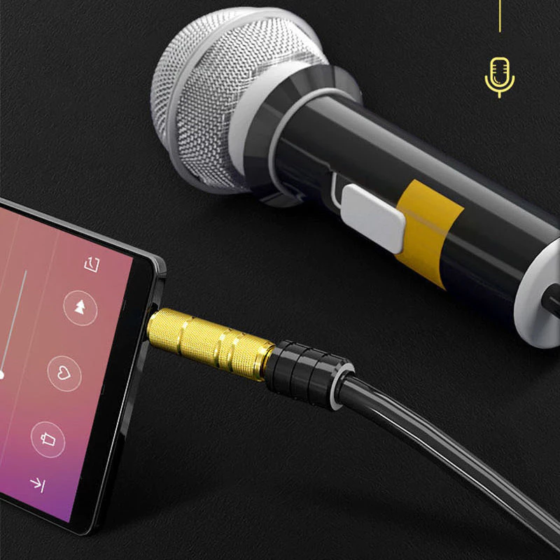 BOMGE Adaptador de Áudio Pro: 6,35mm para 3,5mm/USB-C/Hub USB ...