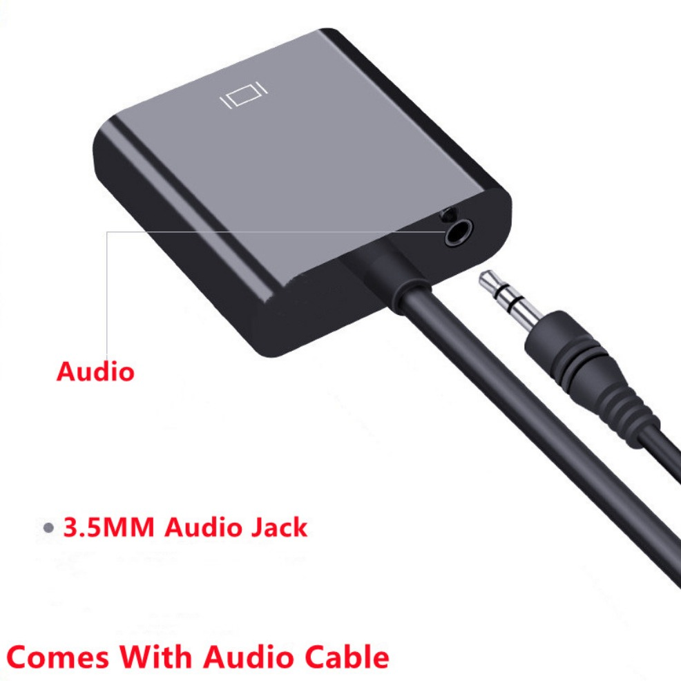 Full HD 1080P HDMI Fêmea para VGA Adaptador Conversor HDMI para VGA ...