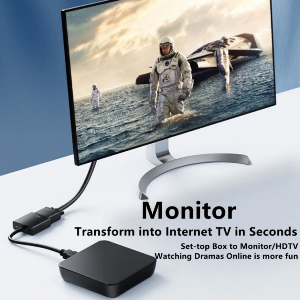 Full HD 1080P HDMI Fêmea para VGA Adaptador Conversor HDMI para VGA ...